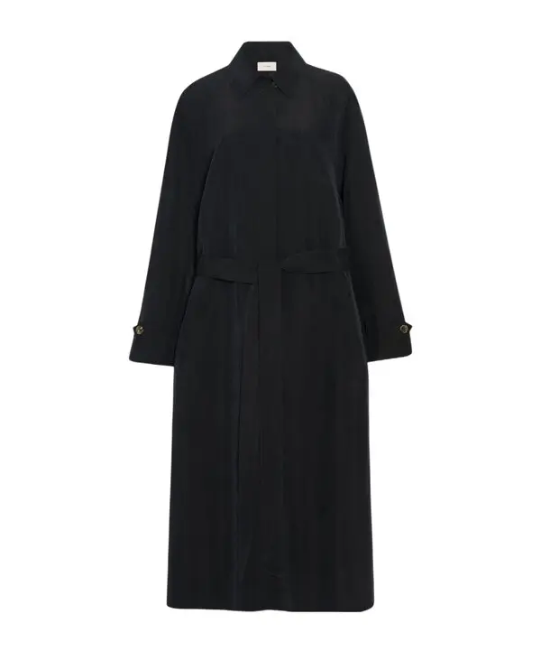 THE ROW Ryo Belted Coat - Black