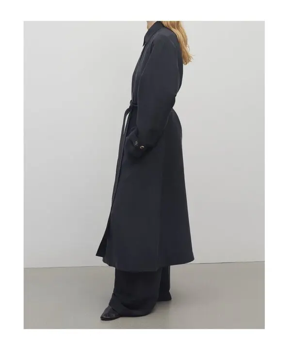 THE ROW Ryo Belted Coat - Black