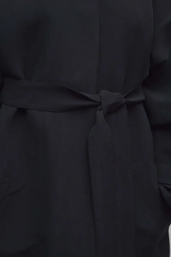 THE ROW Ryo Belted Coat - Black