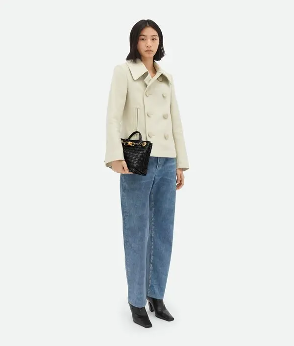 Bottega Veneta Andiamo Small Woven Tote Bag - Black
