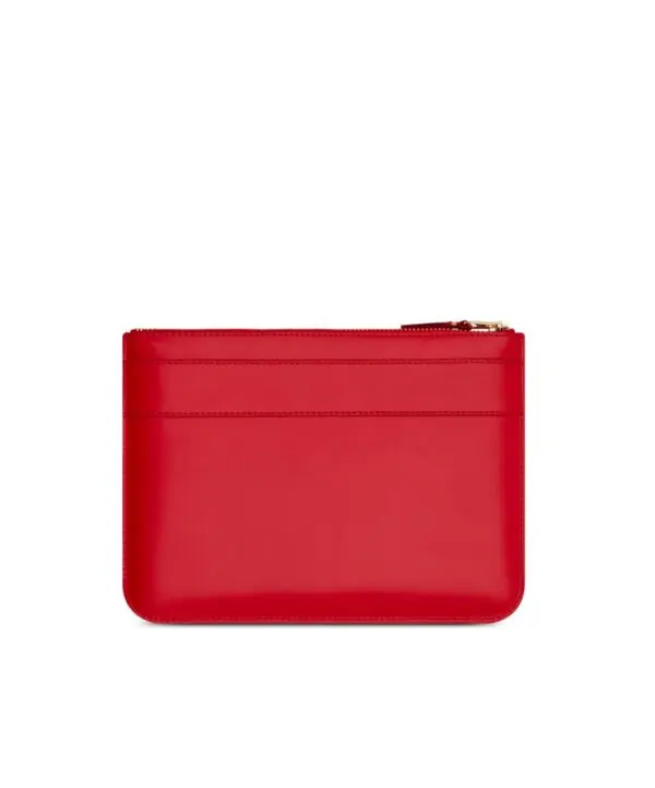 Comme Des Garçons Big Bow Zipped Purse - Red