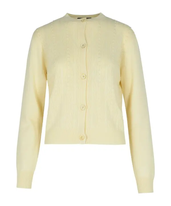 Fabiana Filippi Platinum Buttoned Knitted Cardigan - Nude