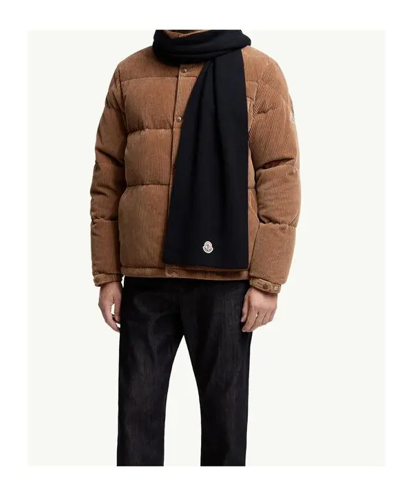Moncler Logo Patch Scarf