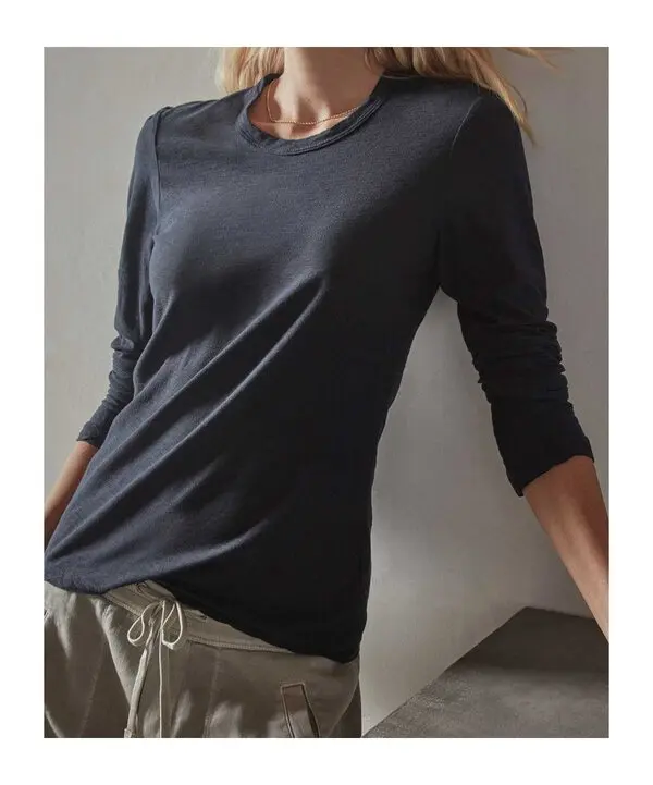 JAMES PERSE Long Sleeve Crewneck T-shirt