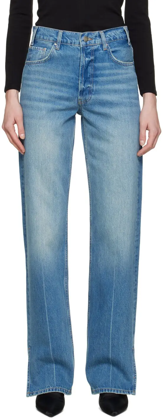 ANINE BING Gavin Mid-rise Boyfriend Jeans