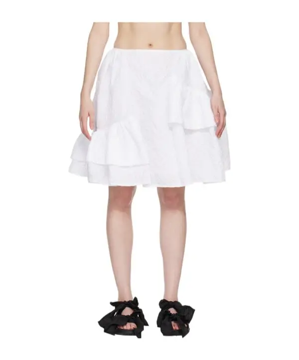 Cecilie Bahnsen Vanilla Skirt - White