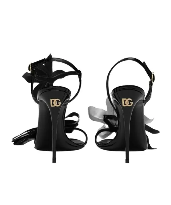 Dolce & Gabbana Keira Floral Embellished Stiletto Sandals