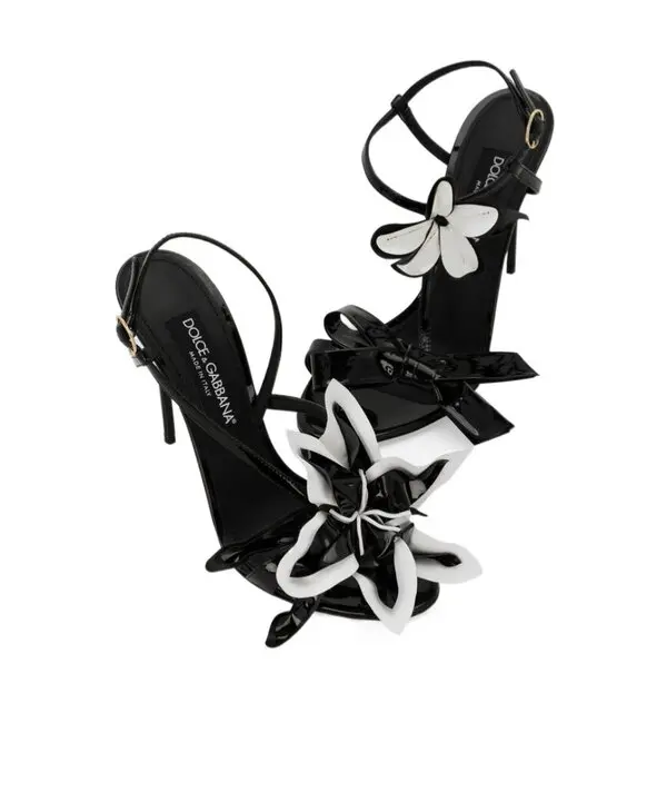 Dolce & Gabbana Keira Floral Embellished Stiletto Sandals