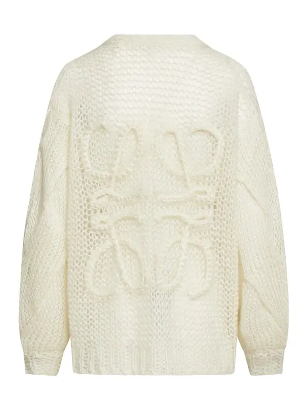 Loewe Logo Cable Knitted Cardigan
