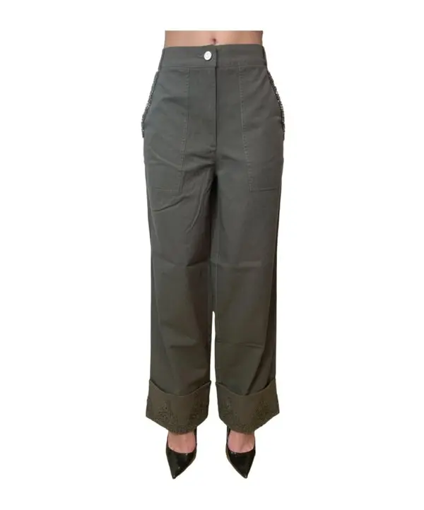 Liu Jo Embellished Wide-leg Pants - Black