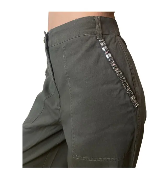 Liu Jo Embellished Wide-leg Trousers