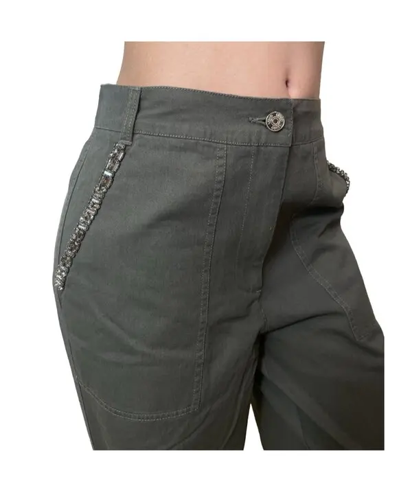 Liu Jo Embellished Wide-leg Trousers