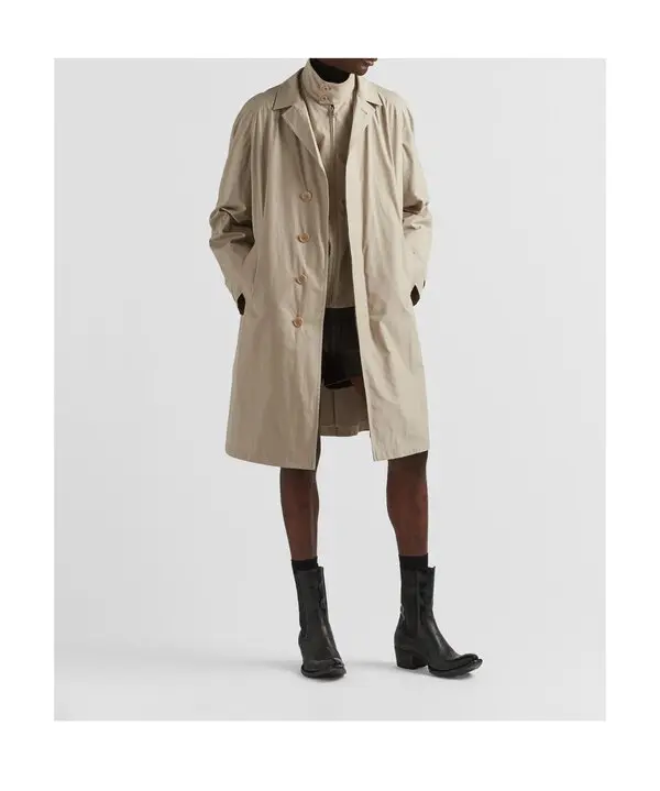 Prada Long-sleeved Belted Coat