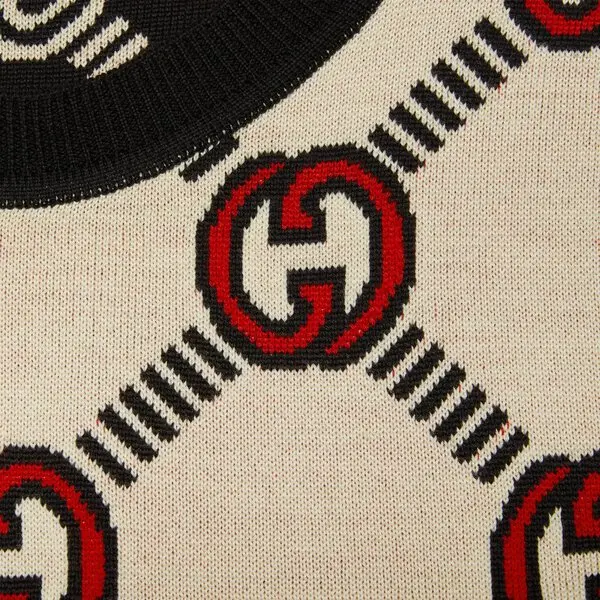 Gucci Reversible Interlocking G Jumper - Nude