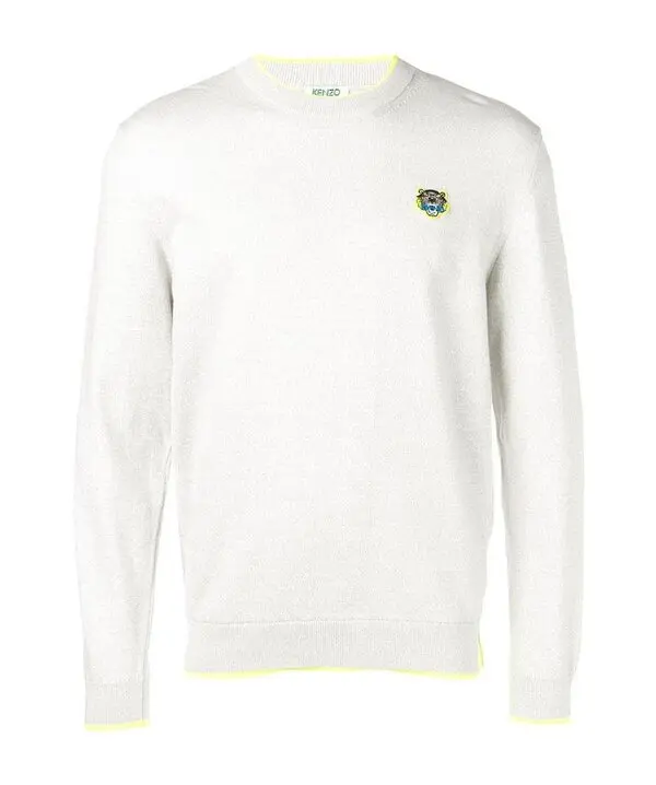 Kenzo Round Neck Logo Pullover - White