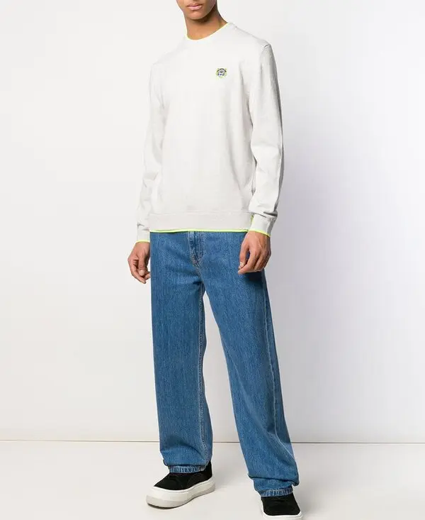 Kenzo Round Neck Logo Pullover - White