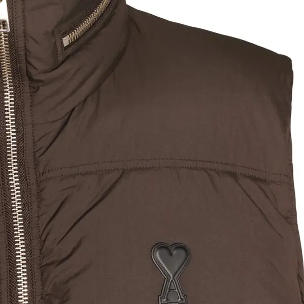 Ami Monogram Patch Puffer Gilet