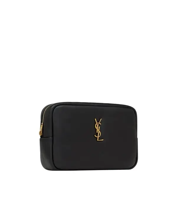 Saint Laurent Cassandre Logo Plaque Clutch Bag