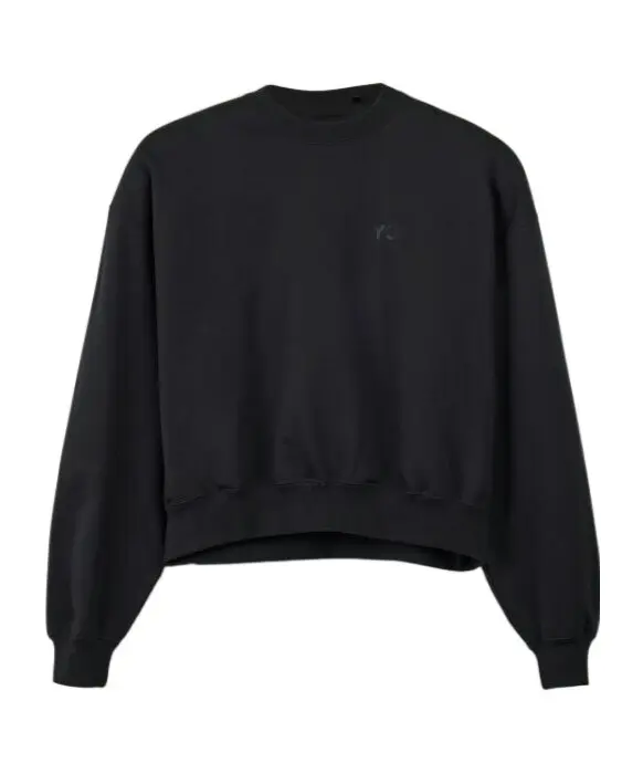 Y3 Brushed Terry Boxy Crewneck Sweatshirt