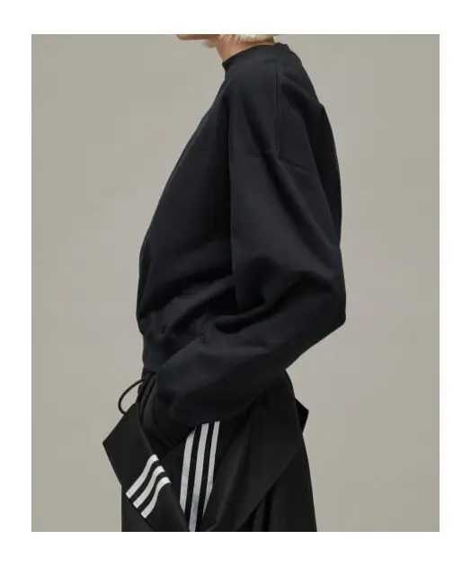 Y3 Brushed Terry Boxy Crewneck Sweatshirt