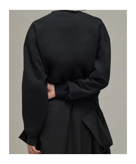 Y3 Brushed Terry Boxy Crewneck Sweatshirt
