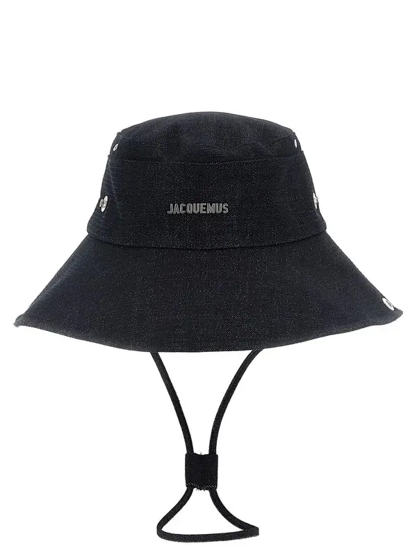 Jacquemus Le Chapeau De Dénimes' Bucket Hat - Black