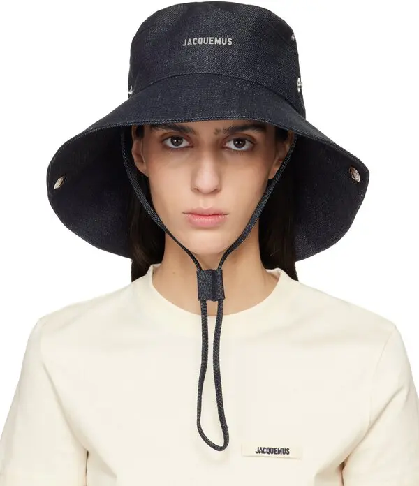Jacquemus Le Chapeau De Dénimes' Bucket Hat - Black