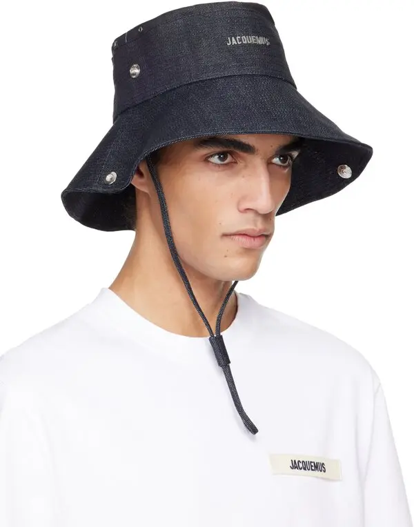 Jacquemus Le Chapeau De Dénimes' Bucket Hat - Black
