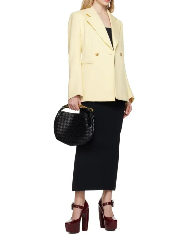 Bottega Veneta Sardine Woven Top Handle Bag - Black