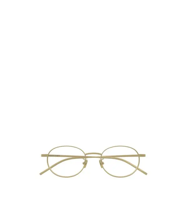 Bottega Veneta Oval Frame Eyeglasses - Matte Bronze