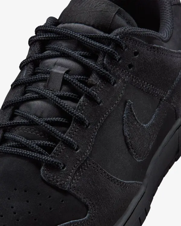 Nike Dunk Low Retro Lace-up Fastening Sneakers - Black