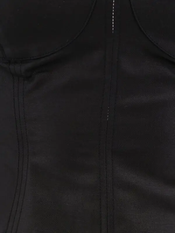 Stella McCartney Peplum Top With Shoulder Straps - Black