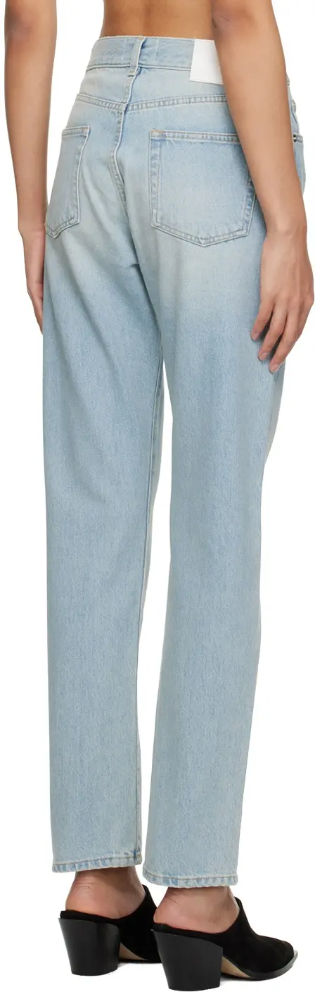 LOULOU STUDIO Tapered Jeans With Faded Finish - Gray
