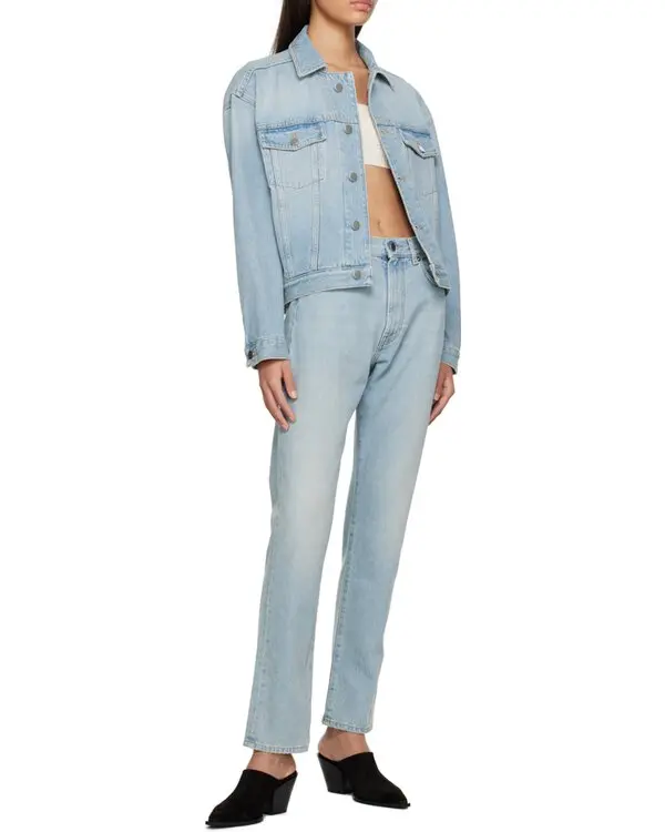 LOULOU STUDIO Tapered Jeans With Faded Finish