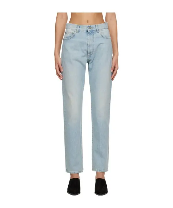 LOULOU STUDIO Tapered Jeans With Faded Finish