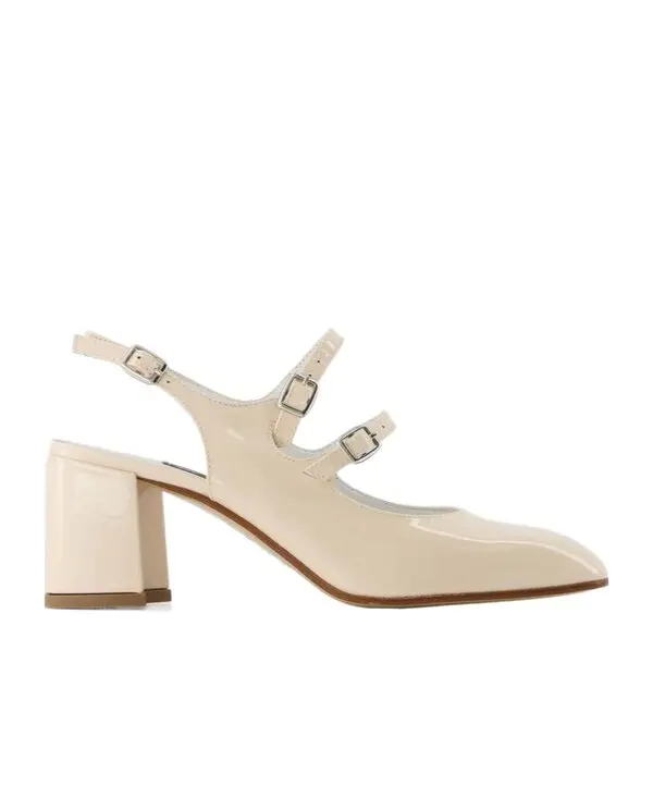 CAREL High-heeled Sandals With Adjustable Buckles - Nude