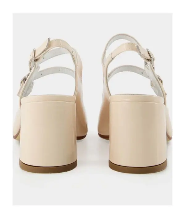 CAREL High-heeled Sandals With Adjustable Buckles - Nude