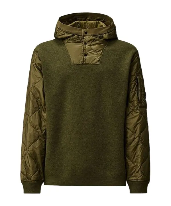C.P. COMPANY Lens-detail Hoodie - Green