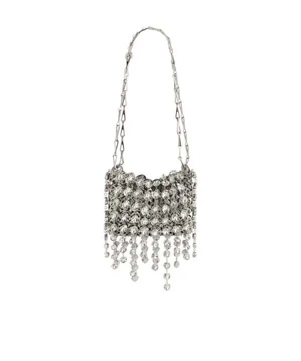 Rabanne 1969 Nano Fringe Shoulder Bag - Silver