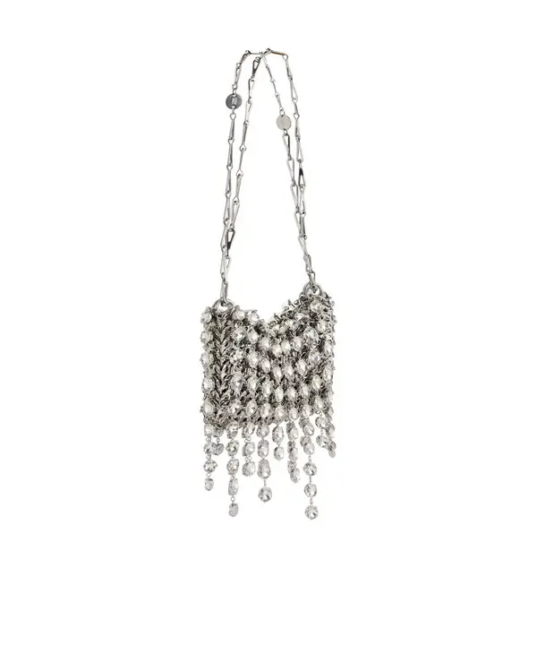 Rabanne 1969 Nano Fringe Shoulder Bag - Silver