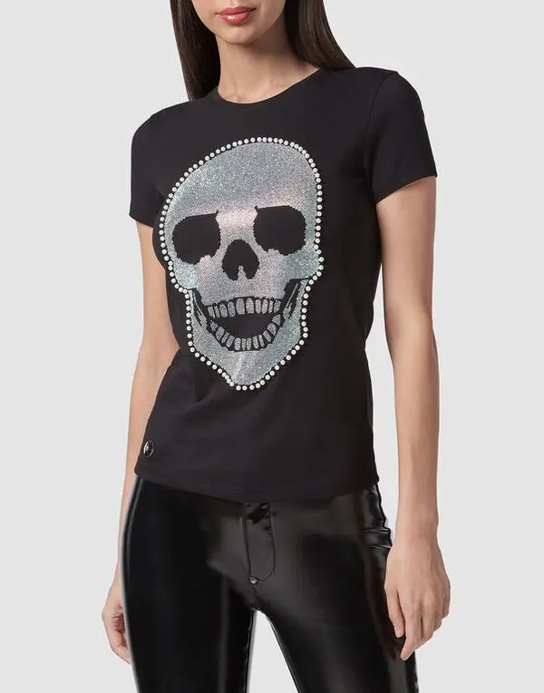 Philipp Plein Skull Embellished T-shirt