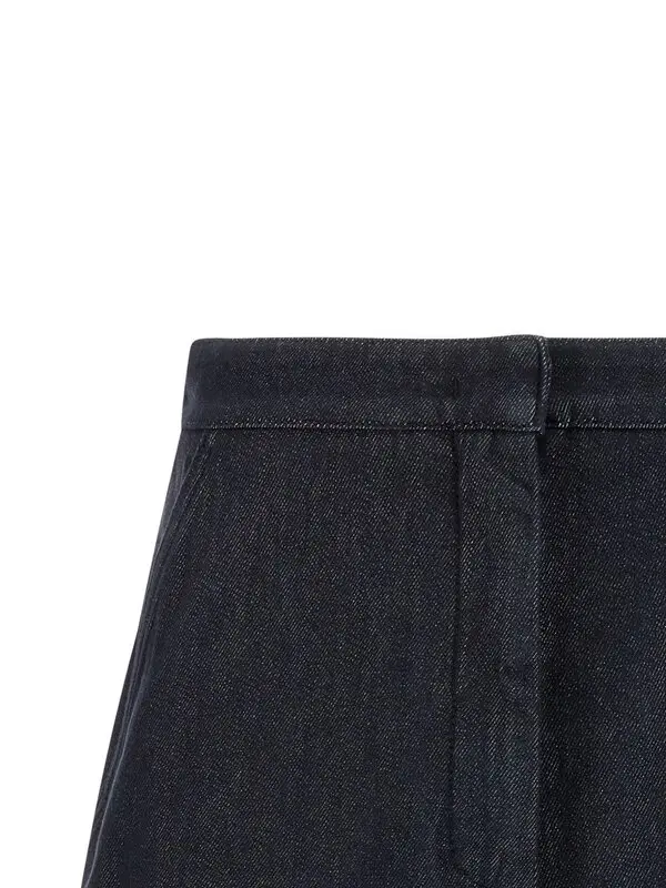 Max Mara Turn-up Hem Denim Shorts - Midnight Blue