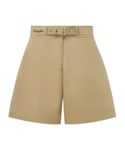 Dior Riviera Belted Shorts - Nude