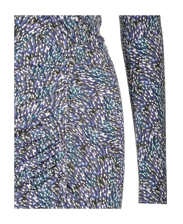 Isabel Marant Étoile Long-sleeved Printed Crewneck Dress