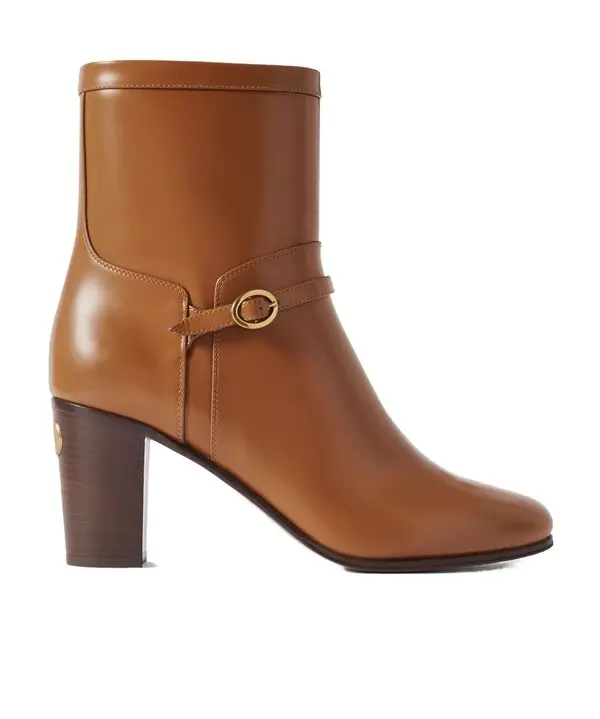 Valentino Garavani 80mm Leather Ankle Boots