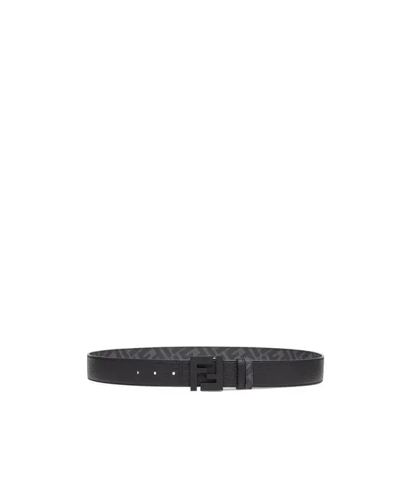 Fendi Reversible Logo Plaque Belt - Black
