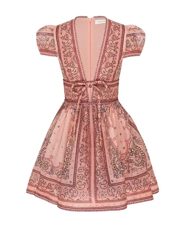 Zimmermann Matchmaker Structured Mini Dress - Pink