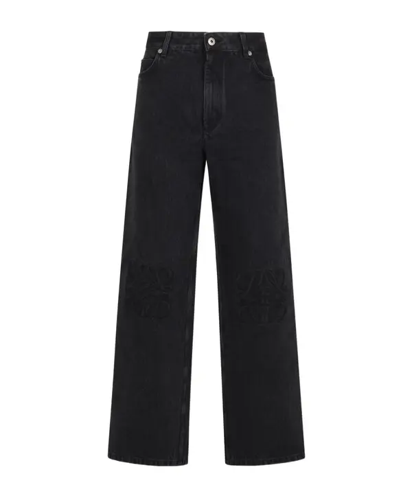 Loewe Anagram Baggy Jeans - Black
