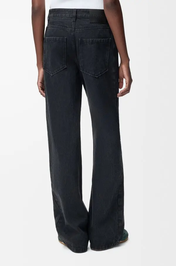 Loewe Anagram Baggy Jeans - Black