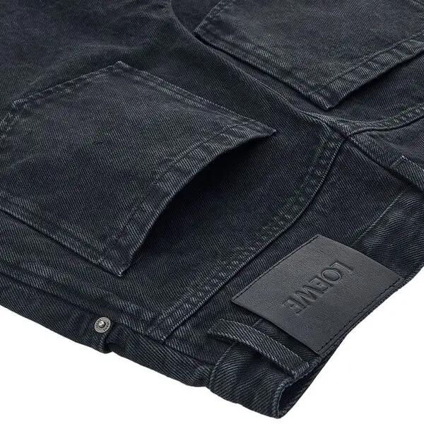 Loewe Anagram Baggy Jeans - Black